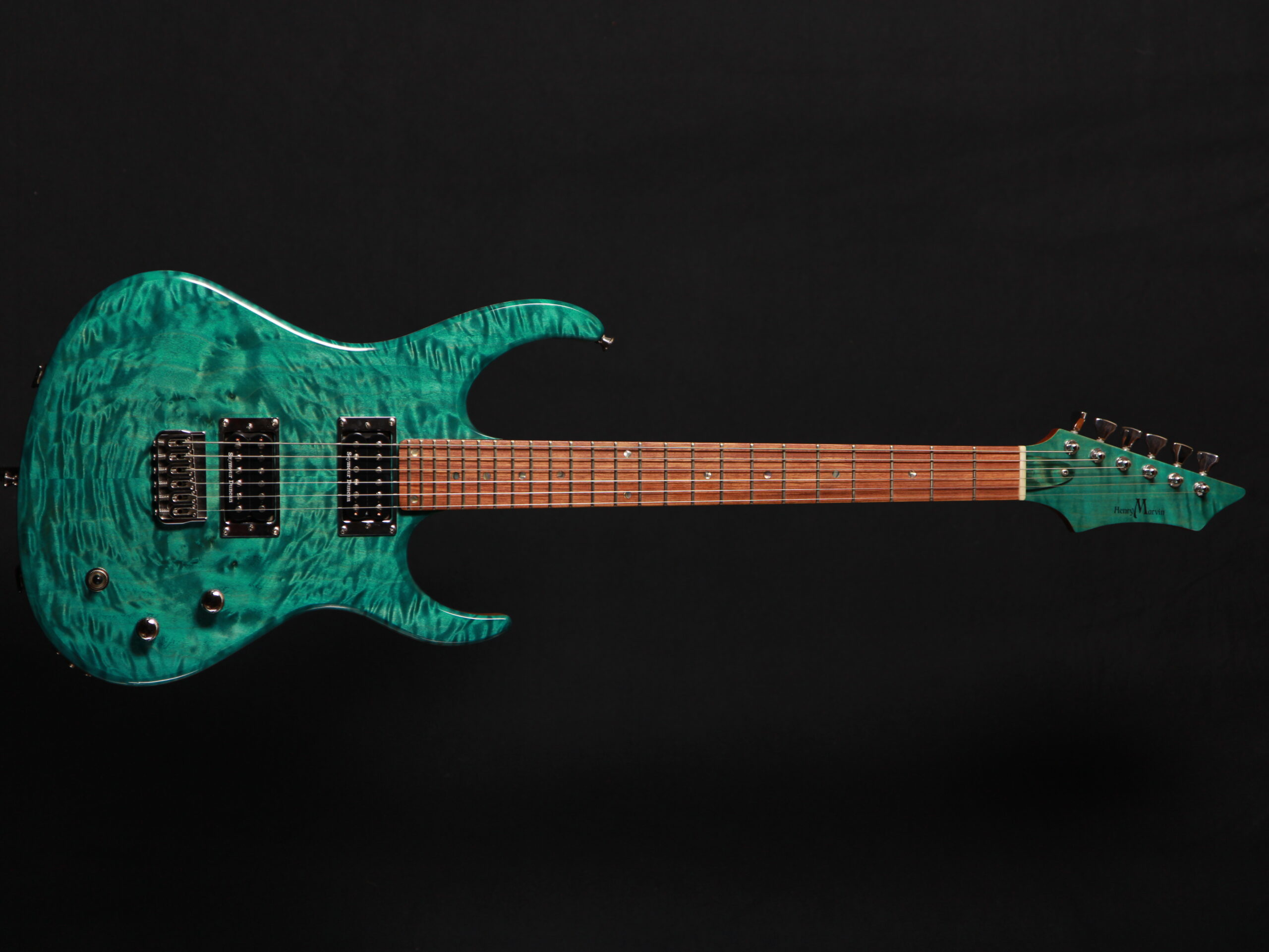 Riptide Aqua Marine Electric Guitar - Henry Marvin Guitars